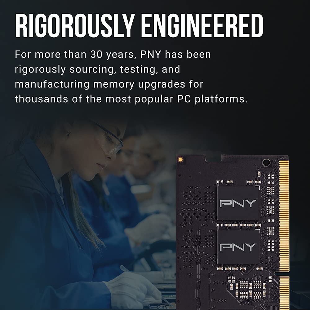 PNY Performance 8GB DDR4 2400MHz (PC4-19200) CL17 1.2V Notebook/Laptop (SODIMM) Computer Memory – MN8GSD42400