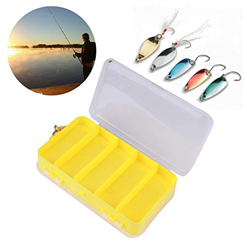 Sturdy Fishing Tackle Box, Bait Hooks Organization Solutions 18x10.2x4.8cm/7.1x4x1.9inch Lure Bait Hooks ABS