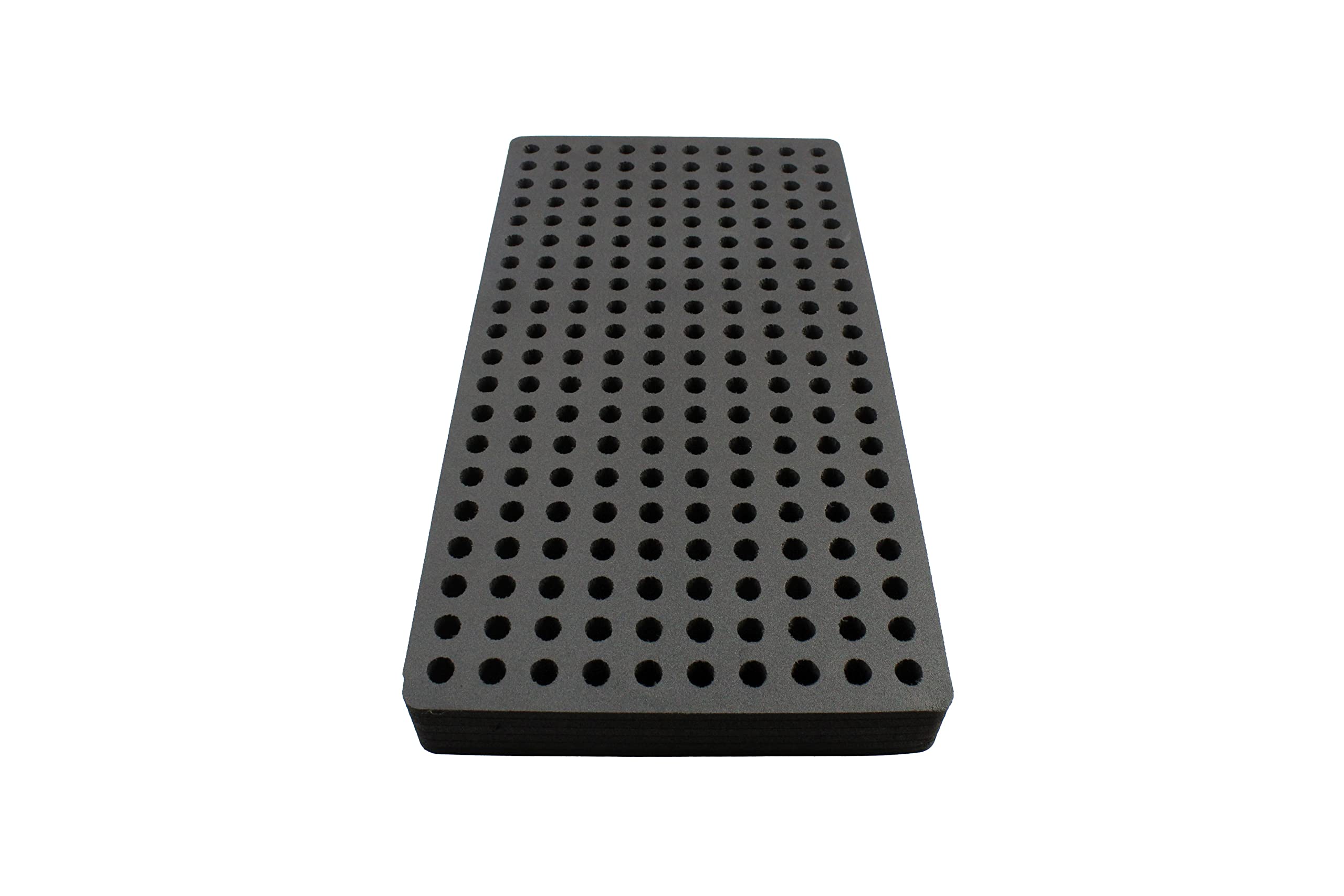 Polar Whale Test Tube Freezer Rack Durable Black Foam Storage Holder Organizer Stand Transport Holds 200 Tubes Fits up to 16mm Diameter