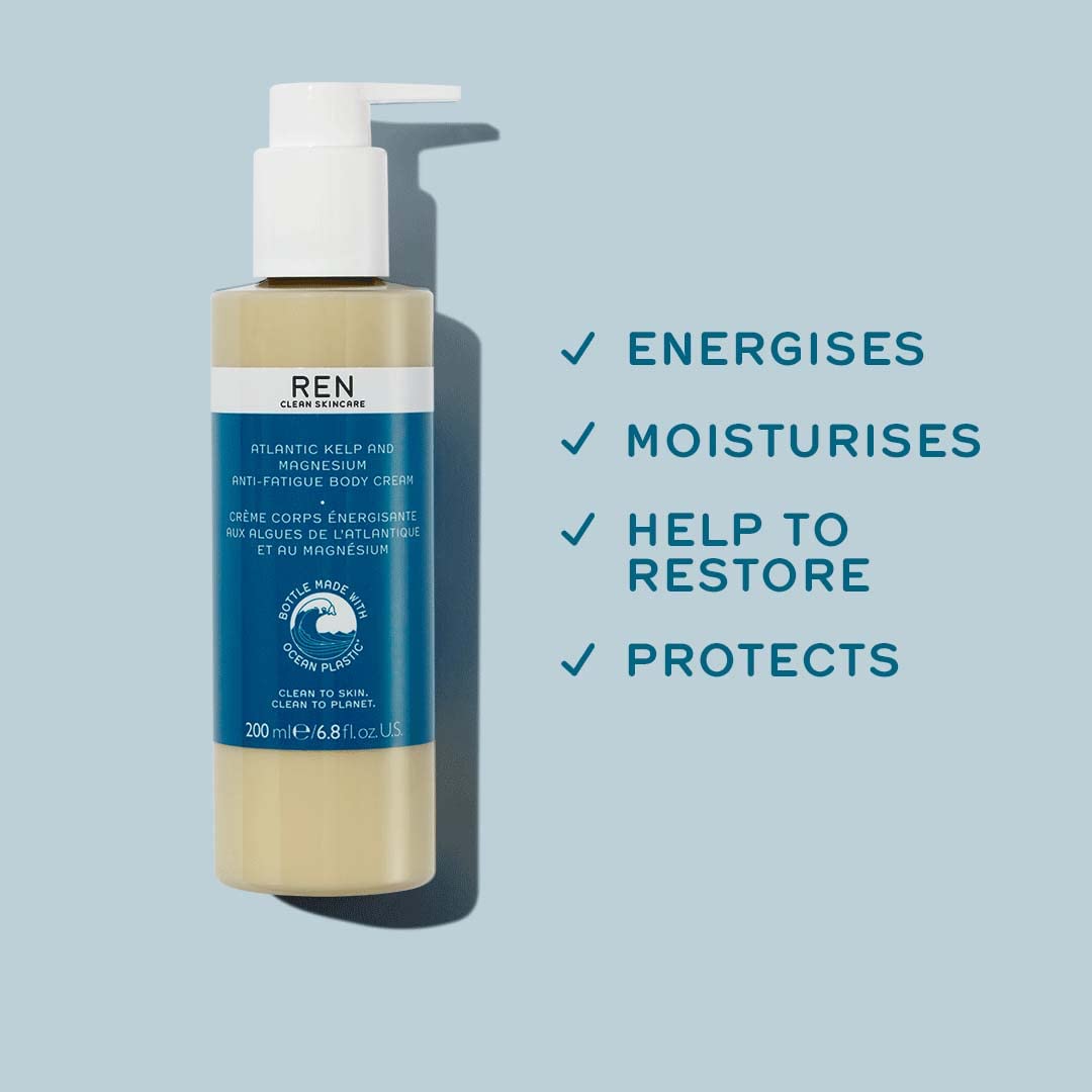 REN Clean Skincare - Atlantic Kelp And Magnesium Anti-Fatigue Body Cream, 6.8 fl oz