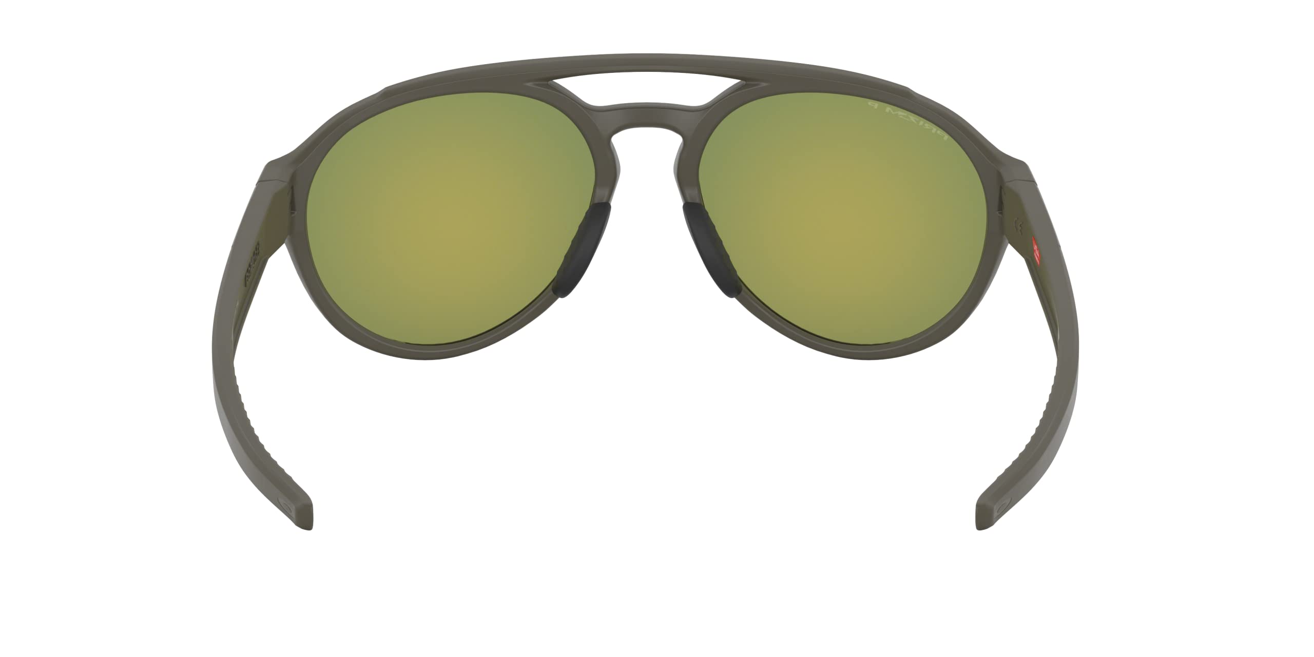 Oakley Men's Oo9421 Forager Round Sunglasses, Polished Black/Prizm Green, 58 mm