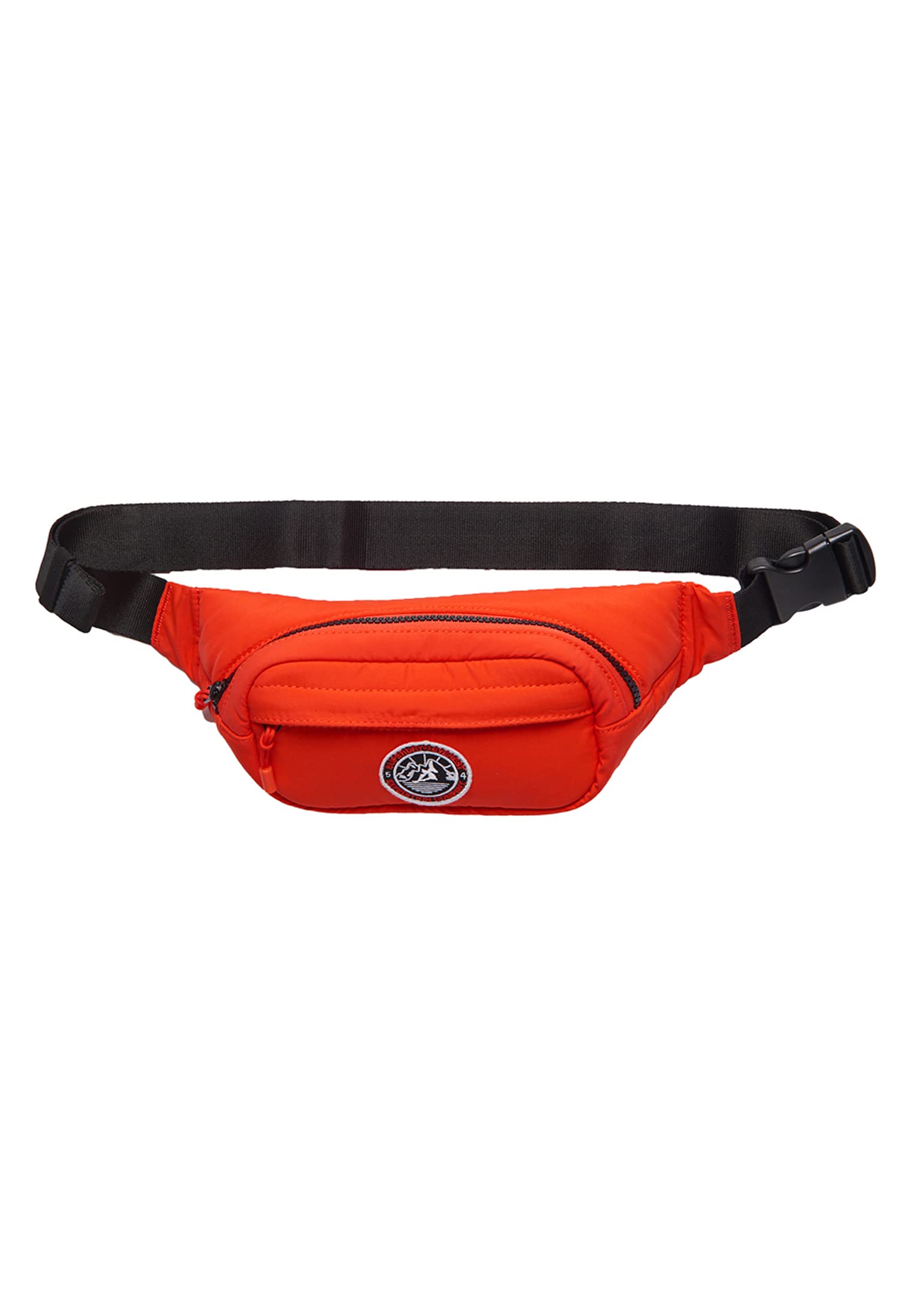 Superdry Mens Unisex Mountain Small Bumbag, Main Zipped Compartment Flare Orange Size One Size