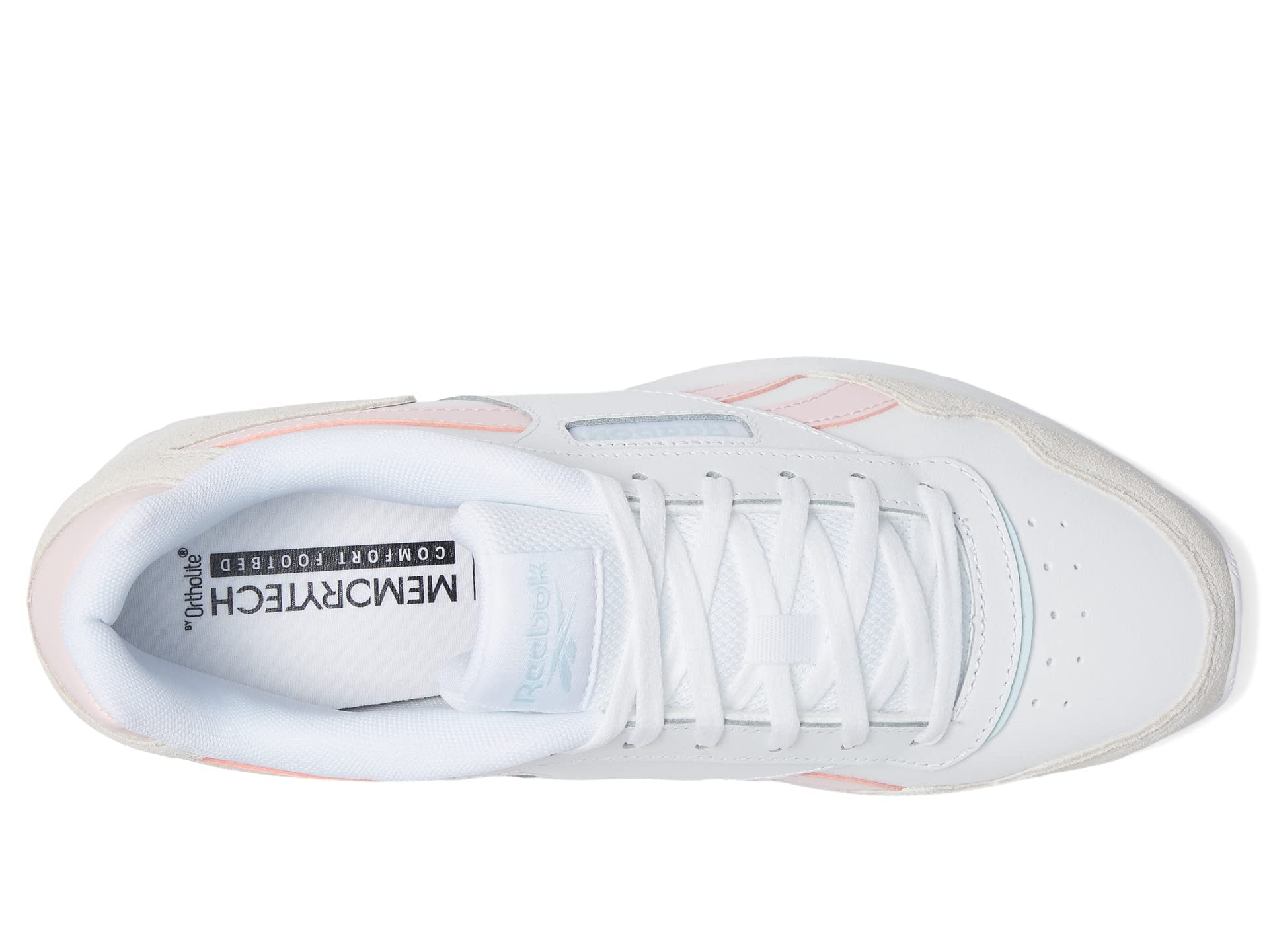 Reebok Women's Glide Sneaker, White/Pure Grey/Porcelain Pink, 10.5