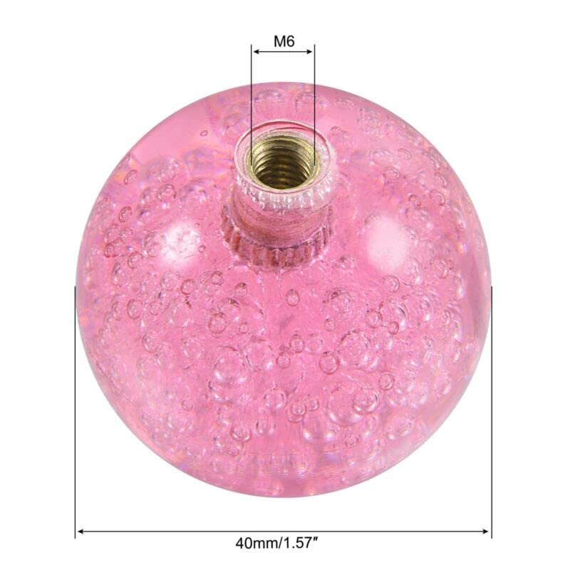 Tool parts M6 Joystick Head Rocker Ball Top Handle Arcade Game Replacement Pink/Clear