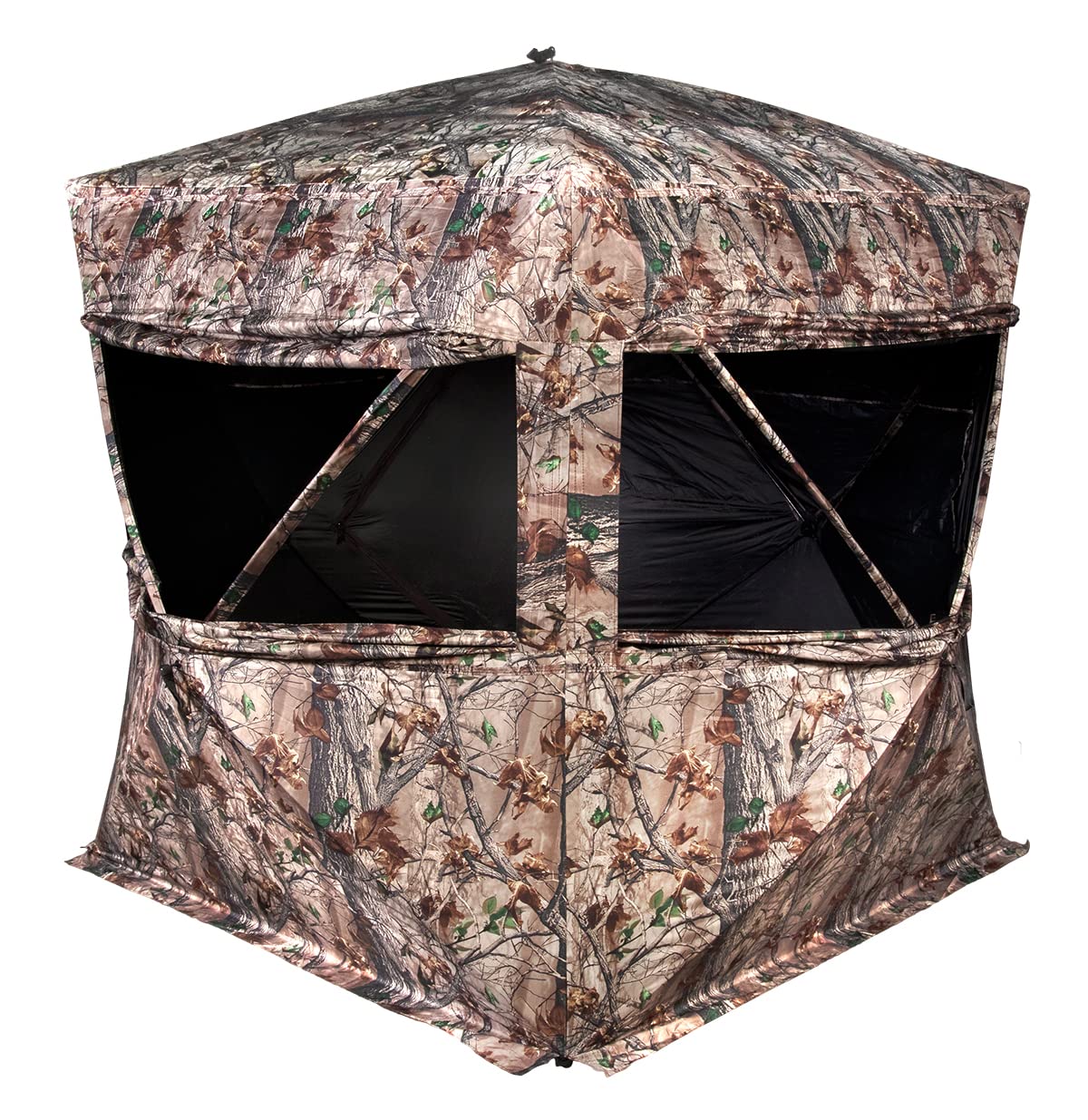 Muddy Outdoors Hunting Water Resistant Black Backed Pop-Up 4-Person Executioner 350 Ground Blind