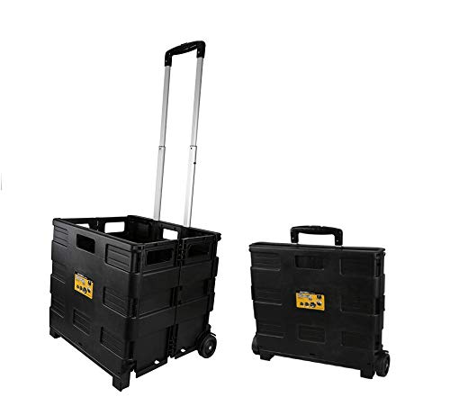Olympia Tools 85-010 Grand Pack-N-Roll Portable Tools Carrier with Telescopic Handle, 80 Lb. Load Capacity, Black