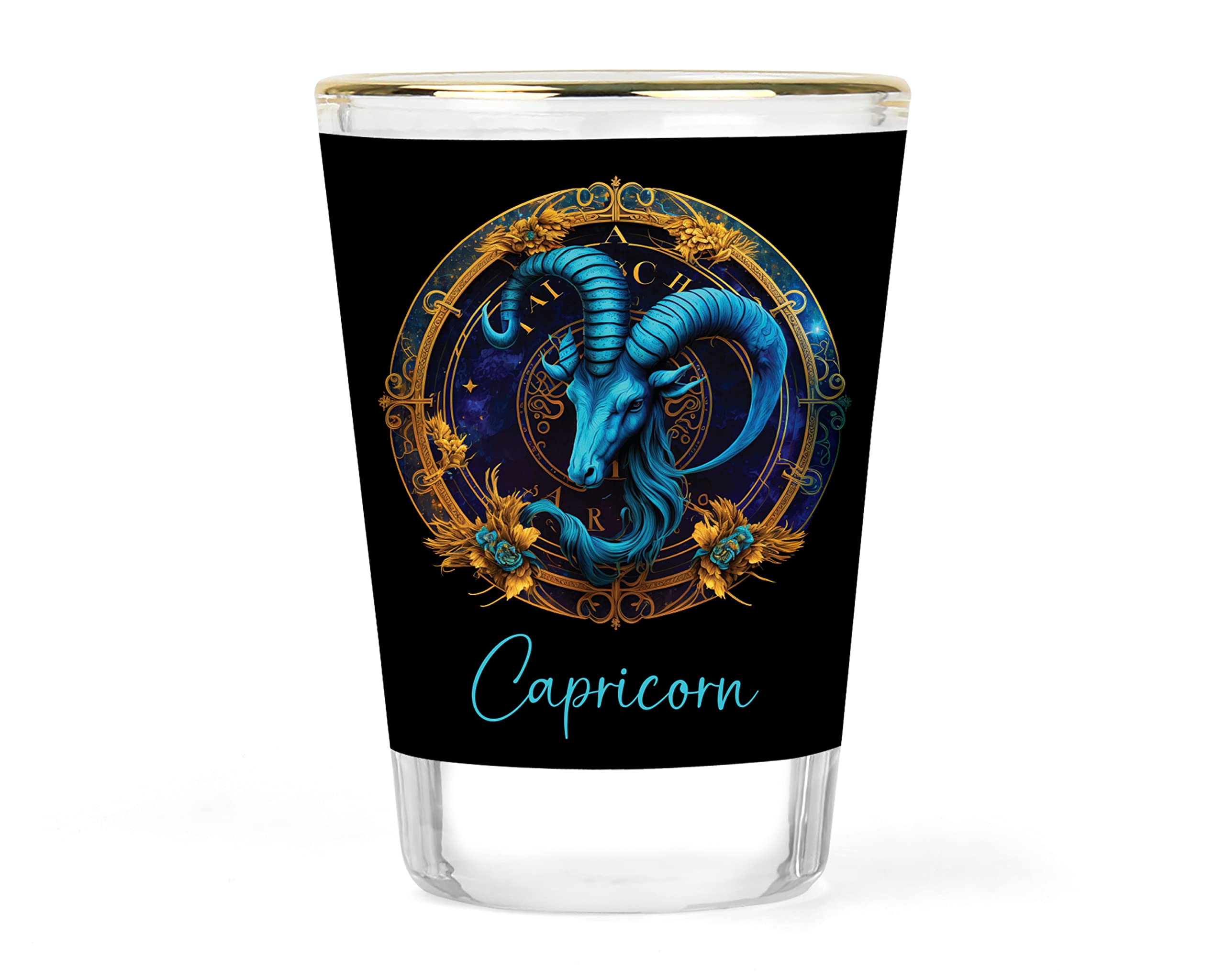Zodiac Shot Glasses - Horoscope Gift - Aries, Taurus, Gemini, Cancer, Leo, Virgo, Libra, Scorpio, Sagittarius, Capricorn, Aquarius, Pisces