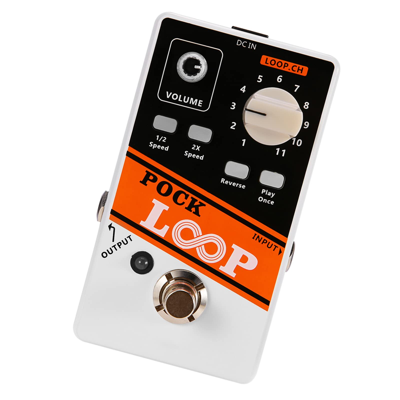 summina Looper Guitar Effect Pedal 11 Loopers Max.330mins Recording Time Supports 1/2 & 2X Speed Playback Reverse Functions True Bypass