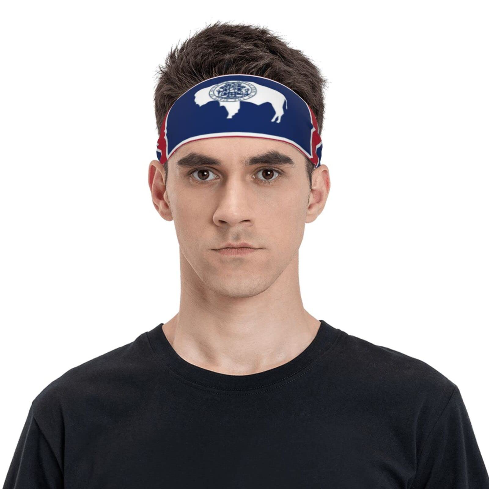 Wyoming Flag Cooling Headband Sports Headbands for Men and Women Moisture Wicking