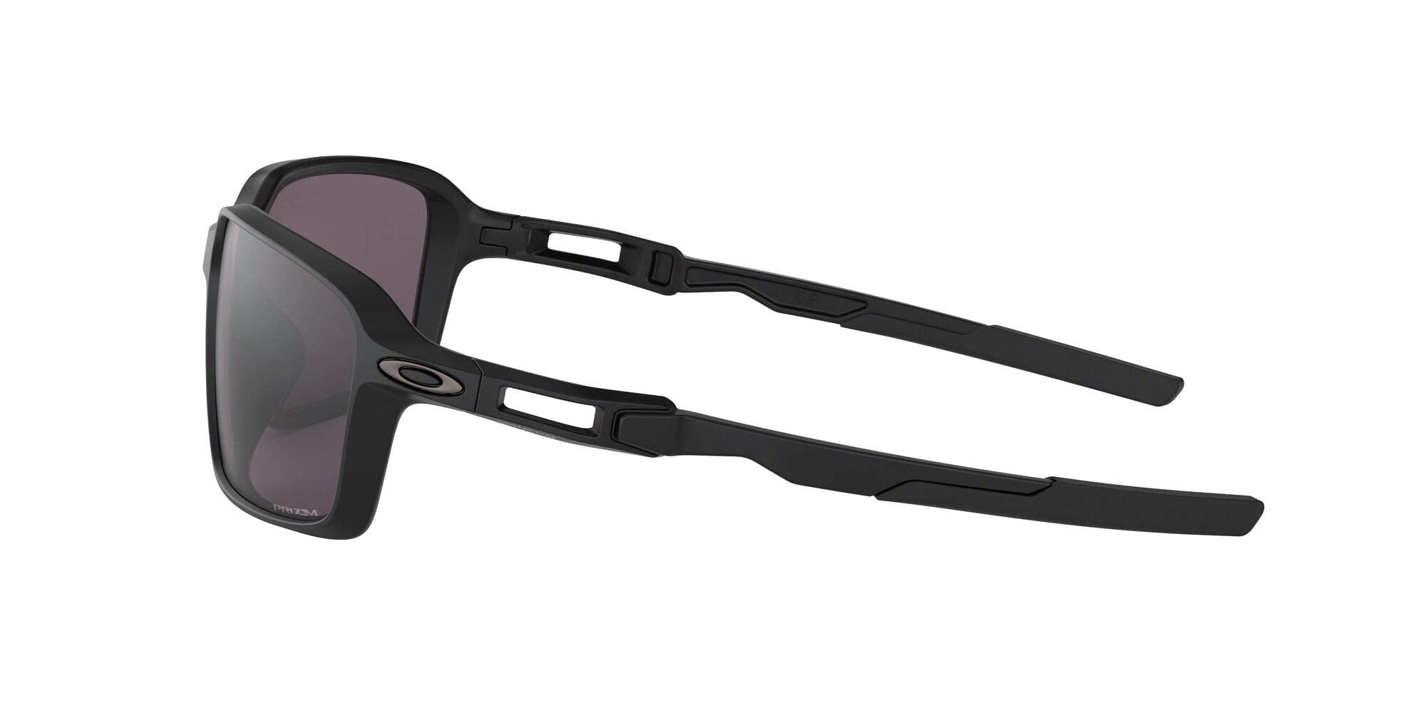 Oakley Men's Oo9429 Siphon Round Sunglasses, Crystal Black/Prizm Ruby Polarized, 64 mm