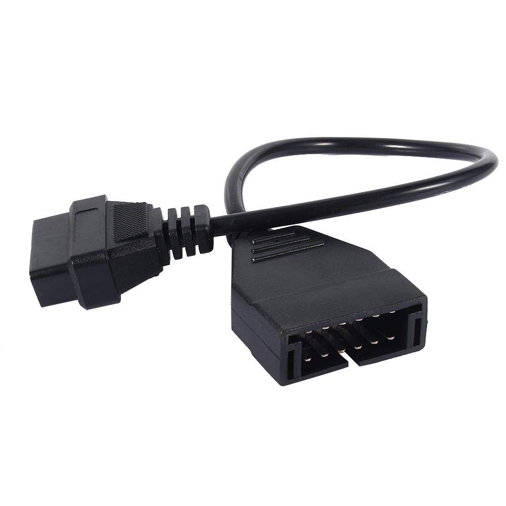 OBD1 12 Pins to OBD2 16 Pins, Diagnostic Tool Connector Adapter Cable for OBD1 12 Pins to OBD2 16 Pins