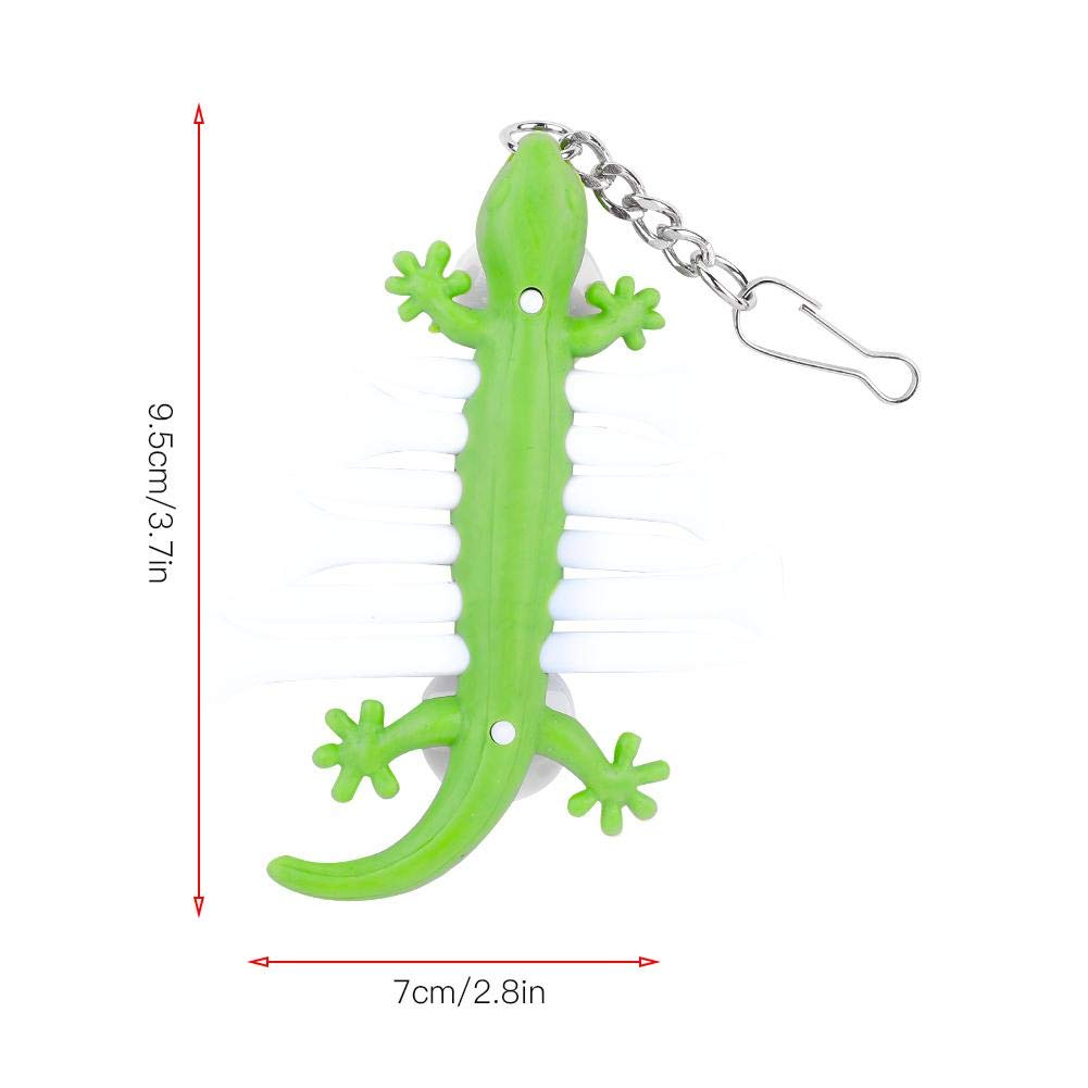 Portable Plastic Tee Holder Green Gecko Carrier with Tee for Gift Hook to Bag Belt Clip(Green Gecko)