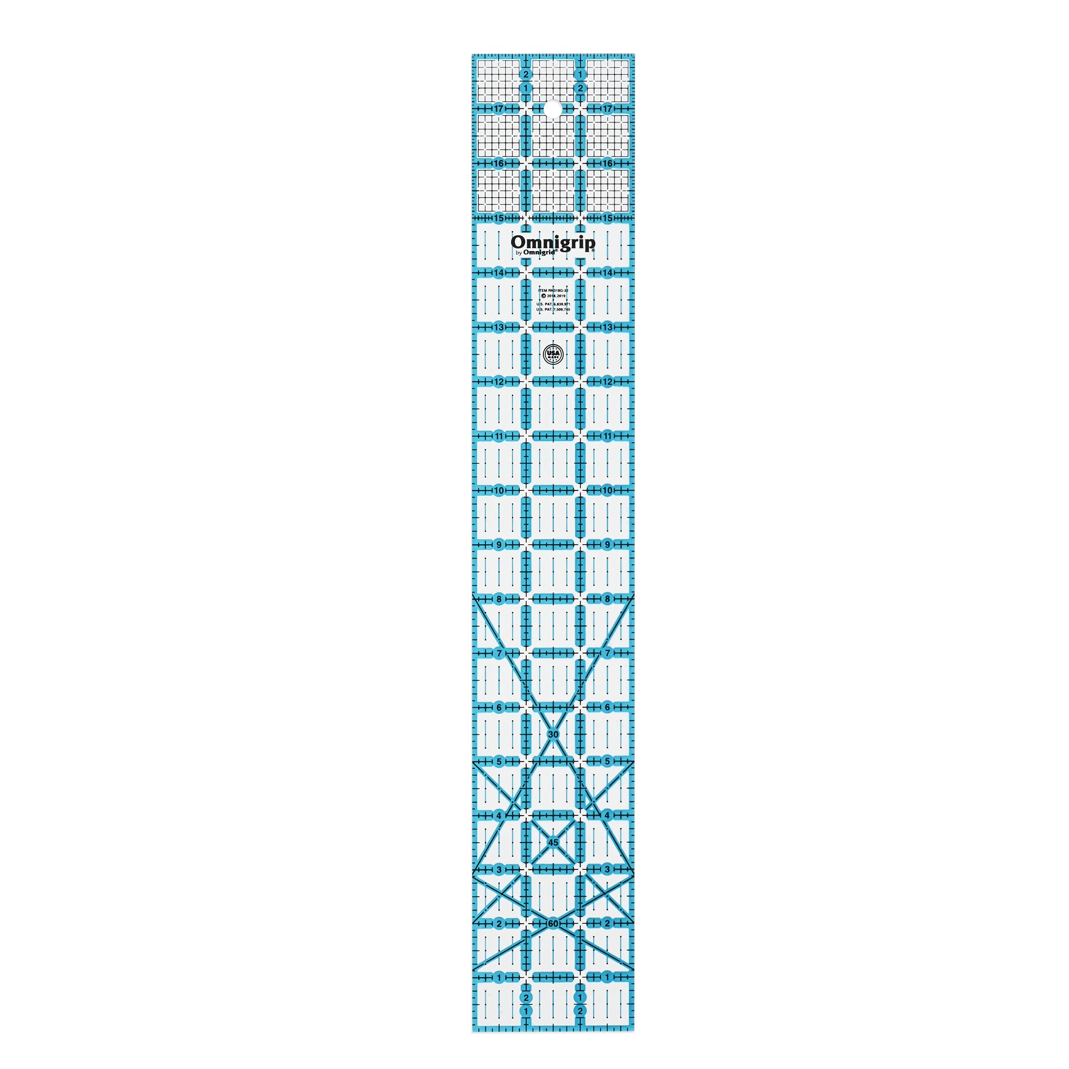 Omnigrid Folding Kit Mt/Cut/Rlr, Large, Blue