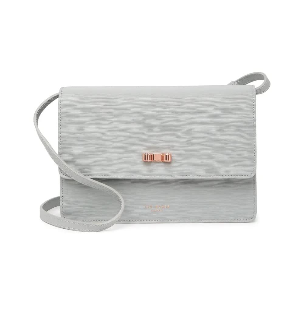 Ted Baker London Mini Bark Bow Crossbody Grey