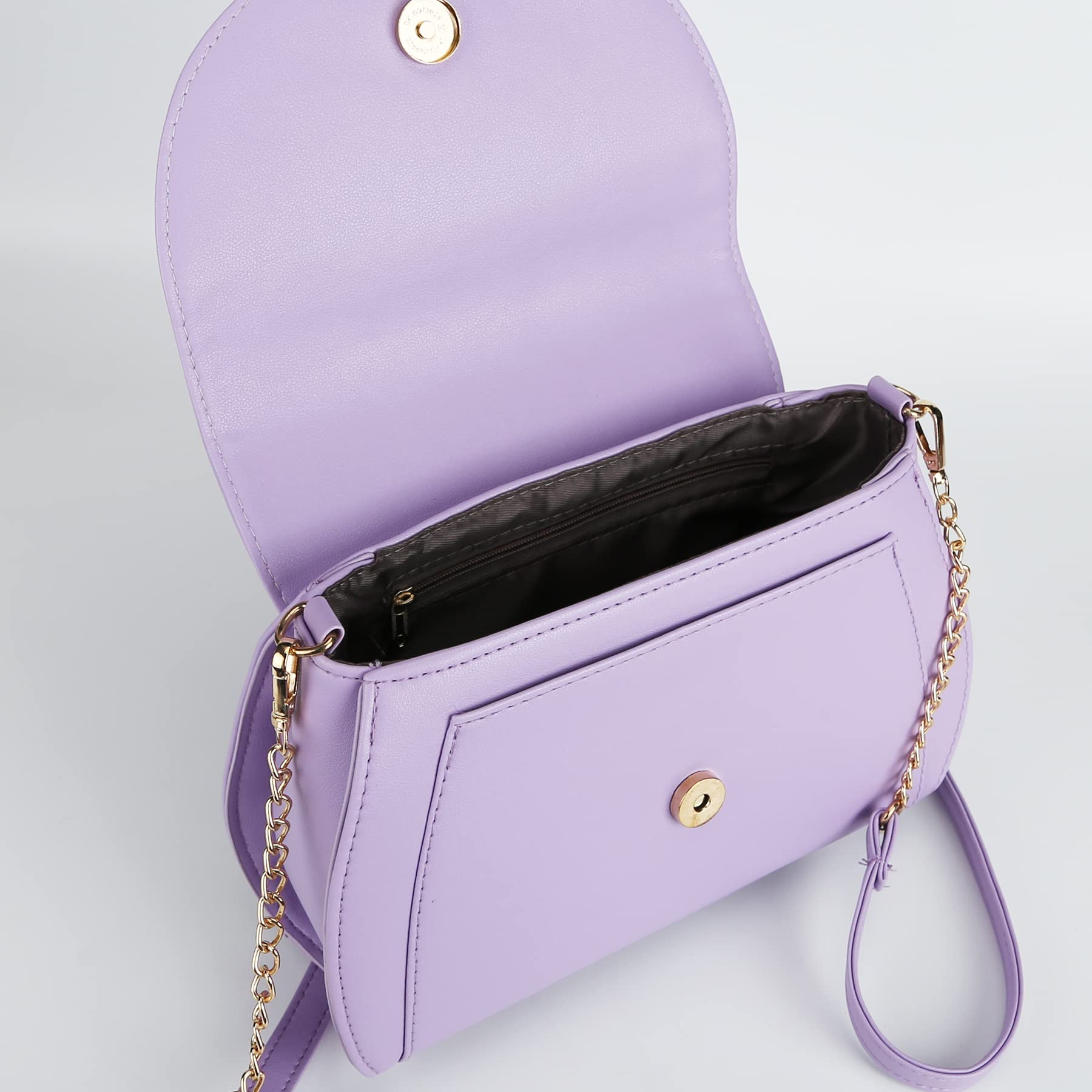 WLC Cartoon Handbag,PU Lady Purse Shoulder Bag for Girls, Purple
