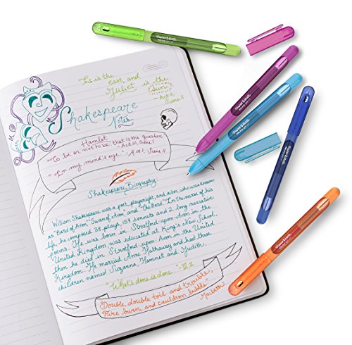 Paper Mate InkJoy Gel Pens Fine Point (0.5mm) Capped, 6 Count, Assorted Colors (2023001)