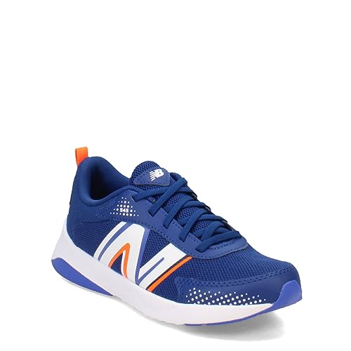 New Balance DynaSoft 545 V1 Lace-Up Running Shoe, Night Sky/Blaze Orange/Marine Blue, 6 US Unisex big kid
