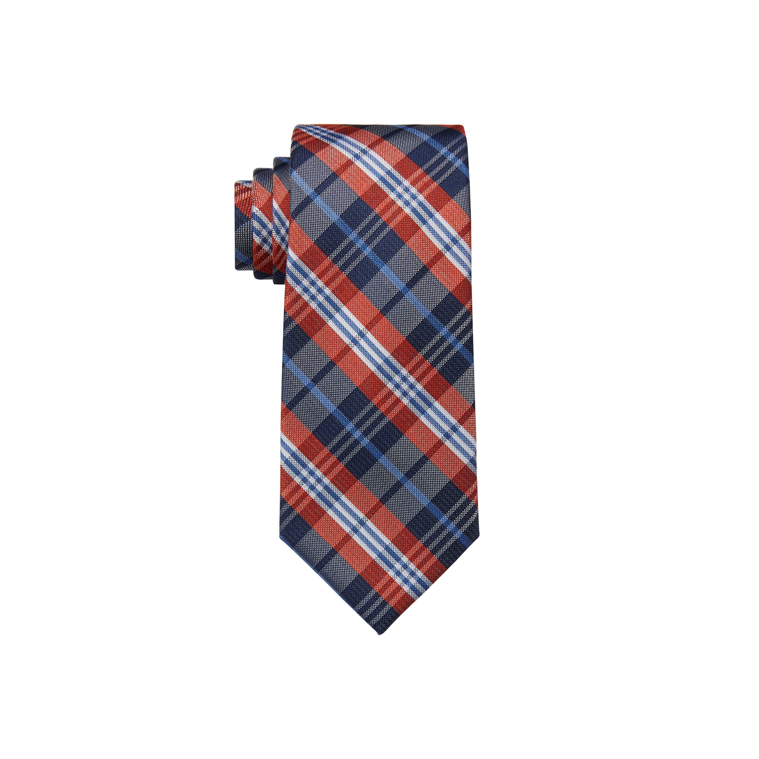 Tommy Hilfiger Men's Bold Ethan Plaid Tie, Orange
