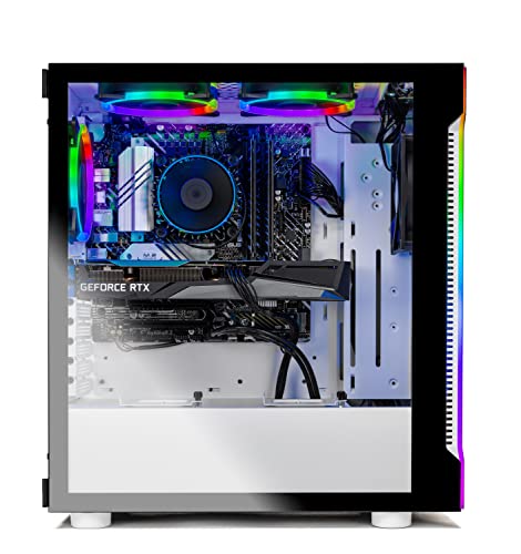 Skytech Gaming Skytech Archangel Gaming PC Desktop β Intel Core i5 12400F 2.5 GHz, RTX 3060, 1TB NVME SSD, 16G DDR4 3200, 600W Gold PSU, AC Wi-Fi, Windows 11 Home 64-bit
