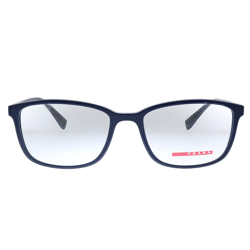 Prada Linea Rossa Lifestyle PS 04IV TFY1O1 Blue Rubber Plastic Rectangle Eyeglasses 55mm