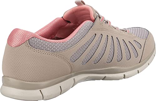 Skechers - Womens Gratis - Be Magnificent Slip-On Shoes, Size: 8.5 M US, Color: Natural/Pink