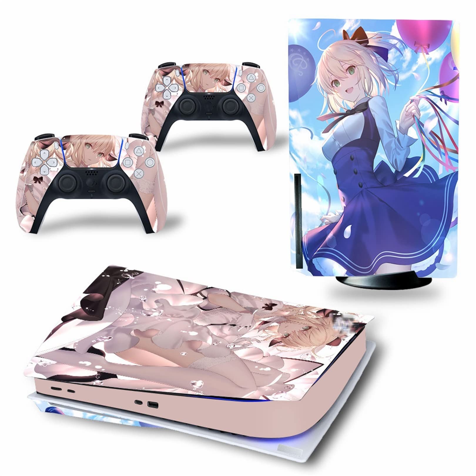 Top factory BUCEN for PS5 Skin Disc Edition & Digital Edition Console and Controller Vinyl Cover Skins Wraps Scratch Resistant, Compatible with for PS5 862795 Anti Scratch (Size : Digital Edition)