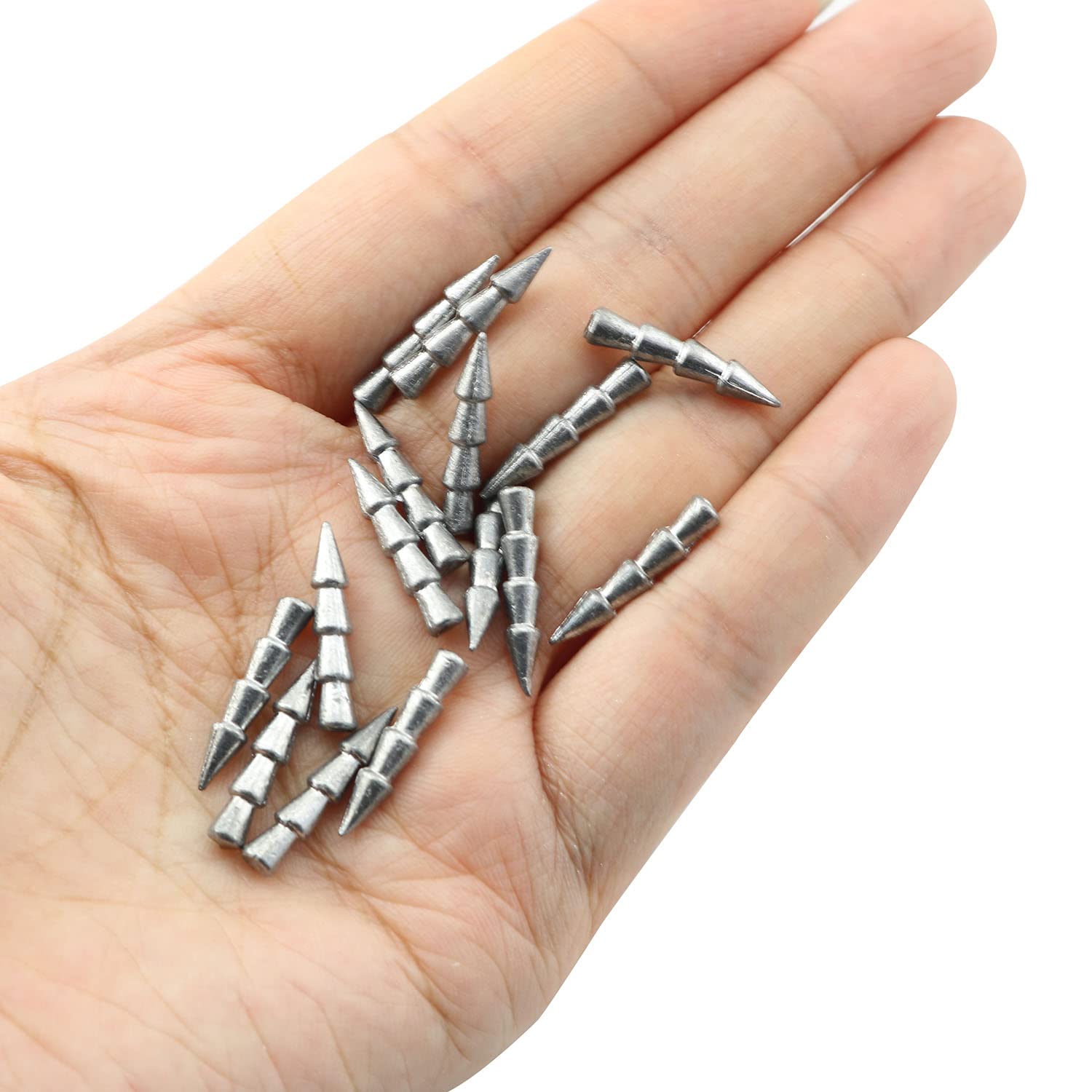 Tungsten Nail Weight ZRM&E 25PCS 1/16oz No Lead Nail Weights for Neko/Wacky Rig Fishing, Tackle Nail Weights, Tungsten Insert Sinker