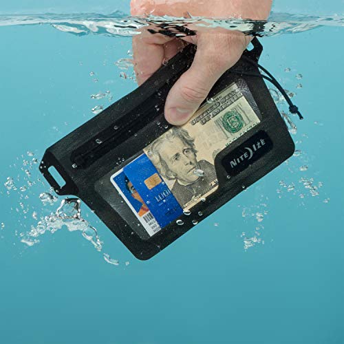 Nite Ize Runoff Waterproof Wallet, Tough Trusted Protection for Water Sports and Adventure Travel, Black