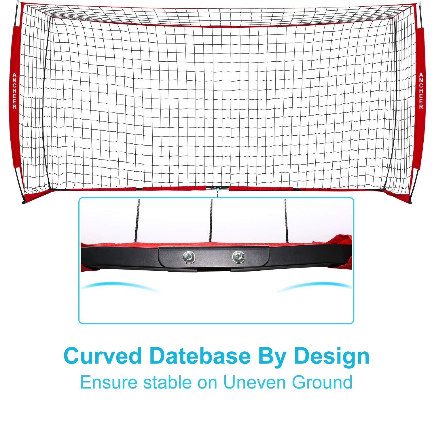 Portable Soccer Goal Net for Teens/Adults - Quick Set-Up Soccer Net for Backyard(12 x 6 ft)