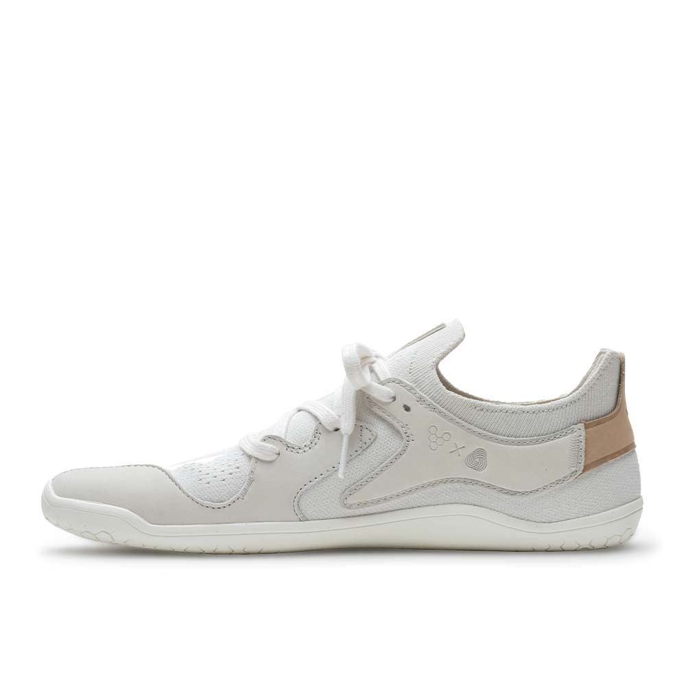 Vivobarefoot Womens Primus Asana Leather Textile Natural Trainers 7.5 US
