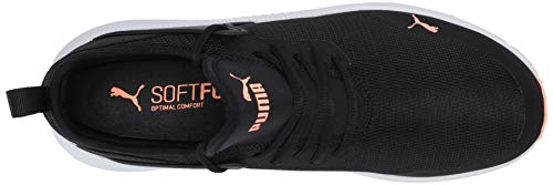 PUMA Men's Pacer Next Cage Sneaker, Black Bright Peach, 8.5 M US