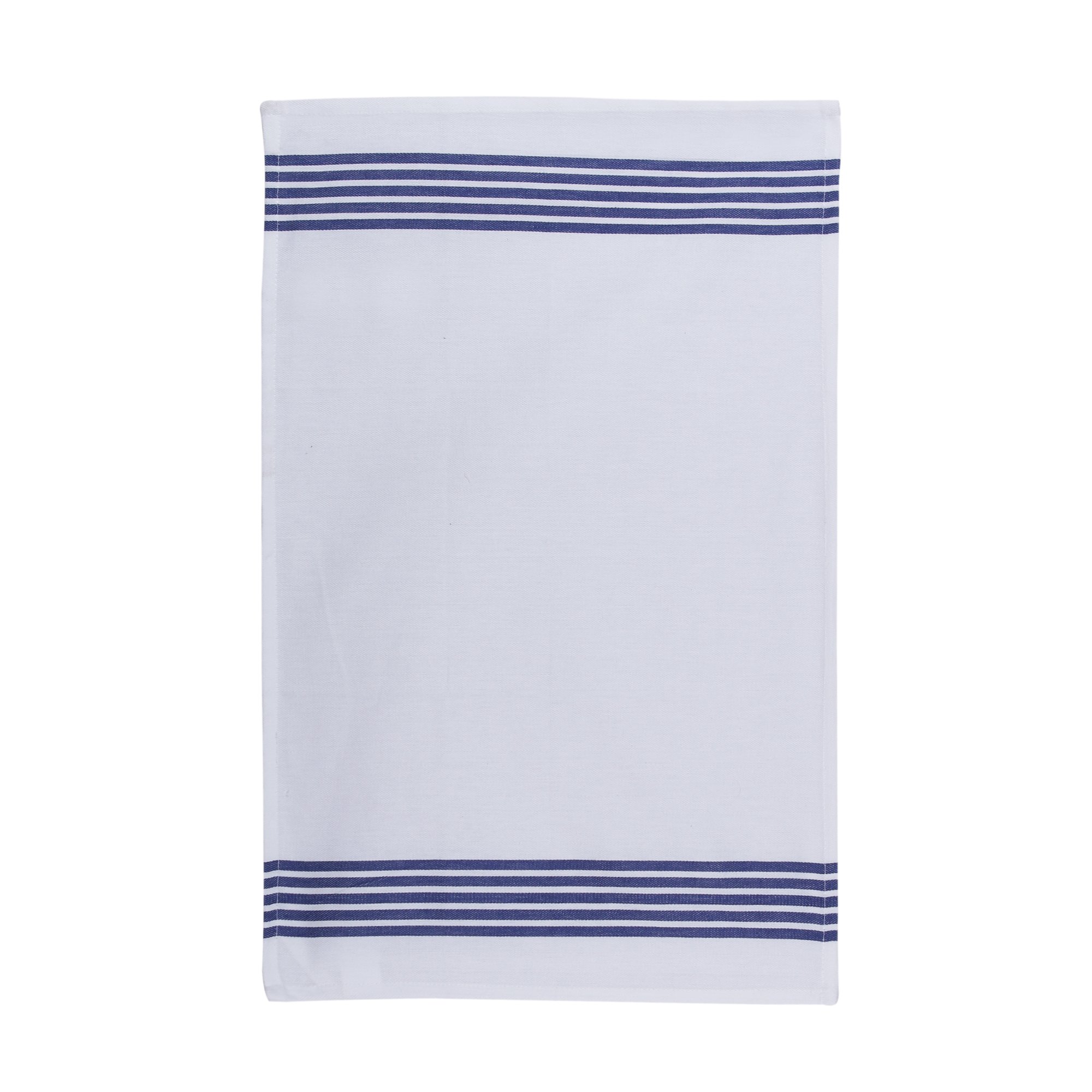 The Weaver's Blend 100% Cotton Kitchen Towels with Blue Stripe Design | Kitchen Towels and Dish Cloths | Size 28βx18β | Set of 6