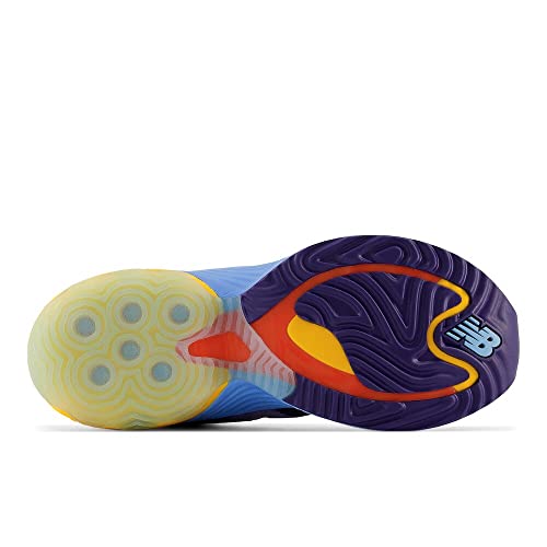 New Balance Men's FuelCell Rebel TR V1 Running Shoe, Blue/Orange, 8.5
