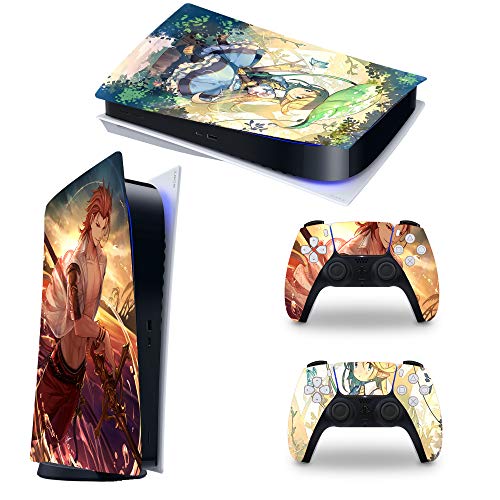 Playstation 5 Digital Edition Skin Set – Grand Ocean - HD Printing Vinyl Skin Cover Protective for PS5 Digital Edition Console and 2 PS5 Digital Edition Controller