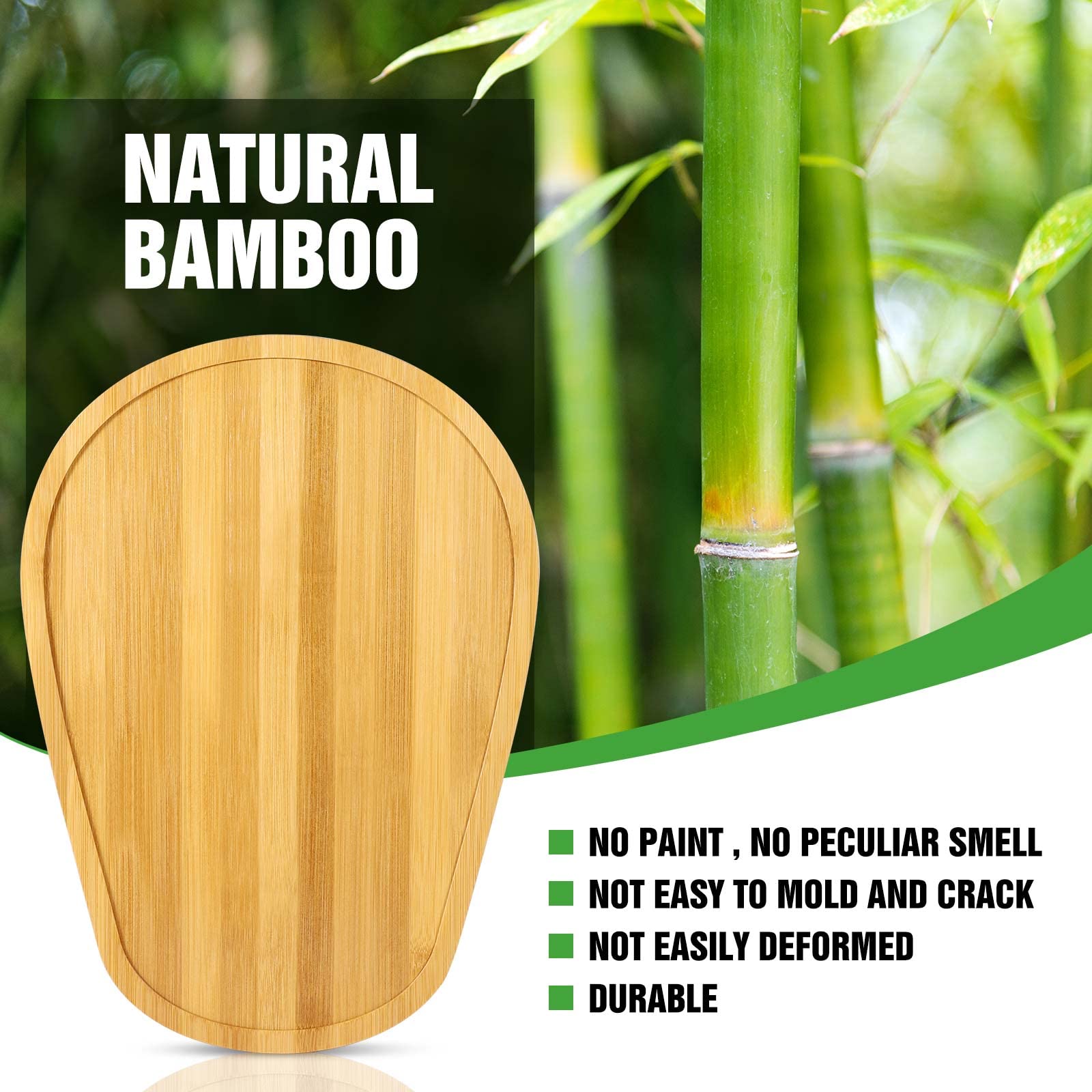 PeeToos Bamboo Sliding Mat for Kitchenaid Mixer, Kitchen Countertop Storage Mover Sliding Caddy for Kitchen aid 5-8 Qt, Mixer Mover Slider Mat Kitchen Appliance Slider Mat, Mixer Appliance Moving TraY