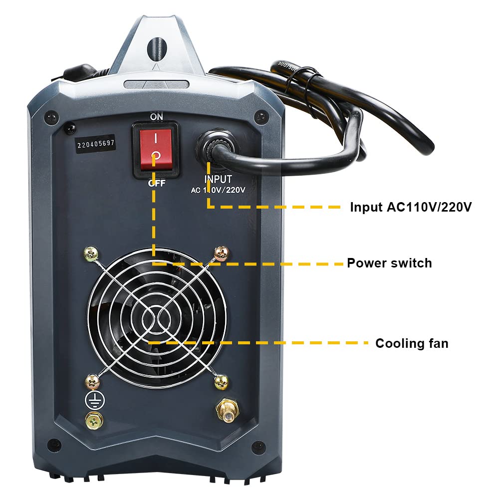 WEGOODLDER Tig Welder Welding Machine - 110/220V Dual Voltage Tig/Stick/Arc Welder 250 Amp Tig Welding Machine with Electrode Holder Work Clamp Torch