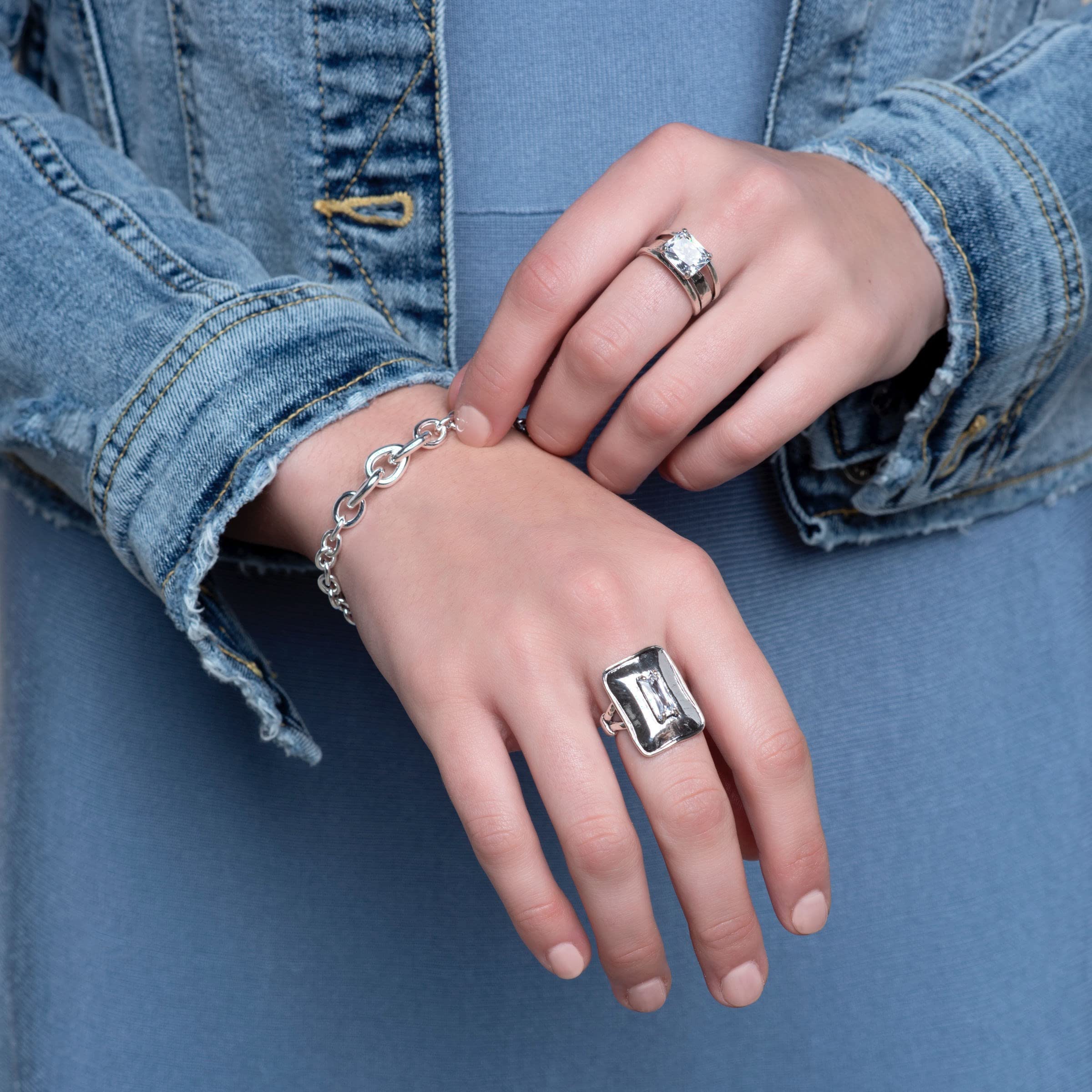 Silpada 'Unstoppable' Link Chain Bracelet in Sterling Silver, 7.5"