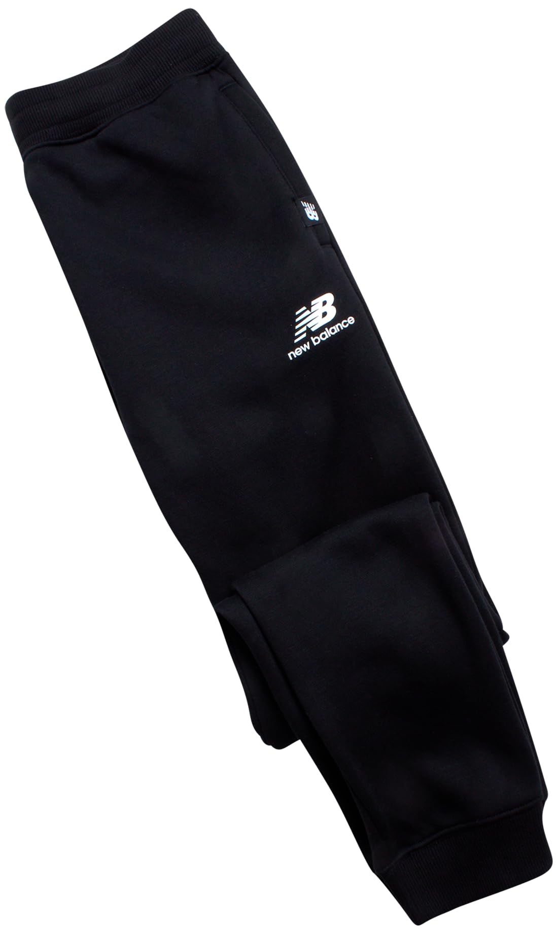 New Balance Boys' Jogger Set - 2-Piece Fleece Pullover Hoodie and Sweatpants, Size 10-12, Dark Black