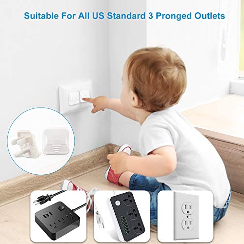 Outlet Covers Baby Proofing, Baby Safety Plug Covers with Corner Protectors, Baby Safety Kit with Child Proofing and Corner Guards, Keep Safe Prevent Baby from Shock