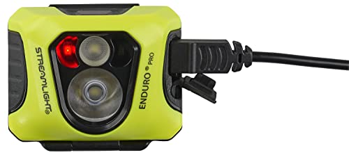 Streamlight 61435 Enduro Pro USB Rechargeable Multi-Function Head Lamp with Elastic Head Strap, Yellow