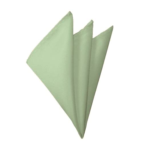 Romario Manzini Solid Light Sage Green Color Hankerchief Pocket Square
