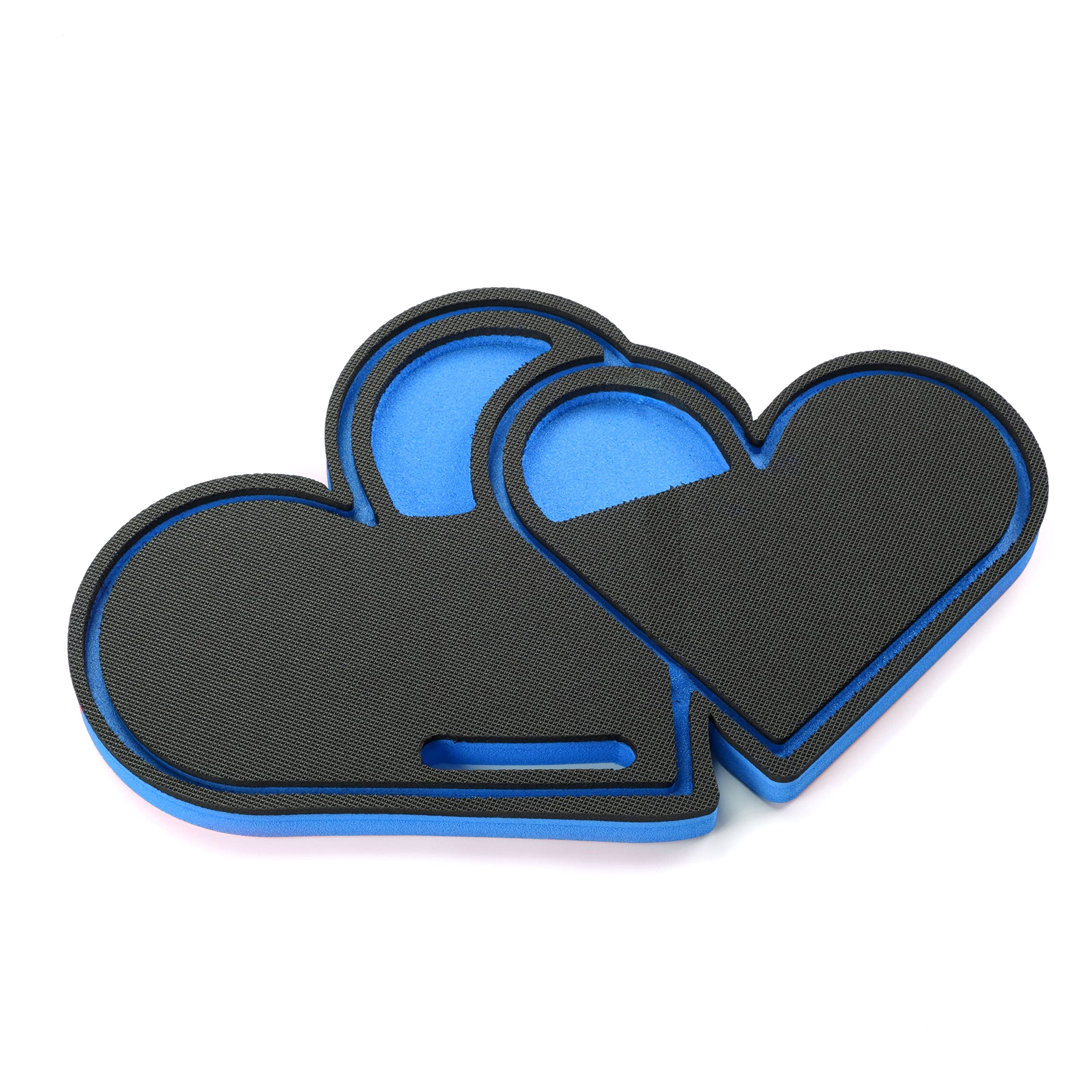Polar Whale Portable Gardening Kneeling Pad Heart Shaped Blue and Black Knee Cushion with Tool Pocket for Home Work Automotive Workshop and More Durable Thick Comfortable High Density Waterproof Foam
