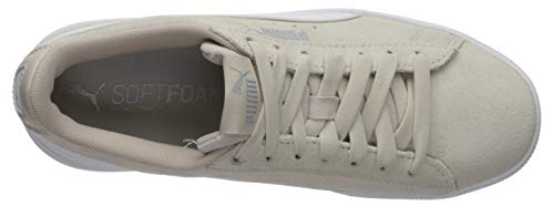 PUMA womens Vikky Sneaker, Silver/Grey/White, 7.5 US