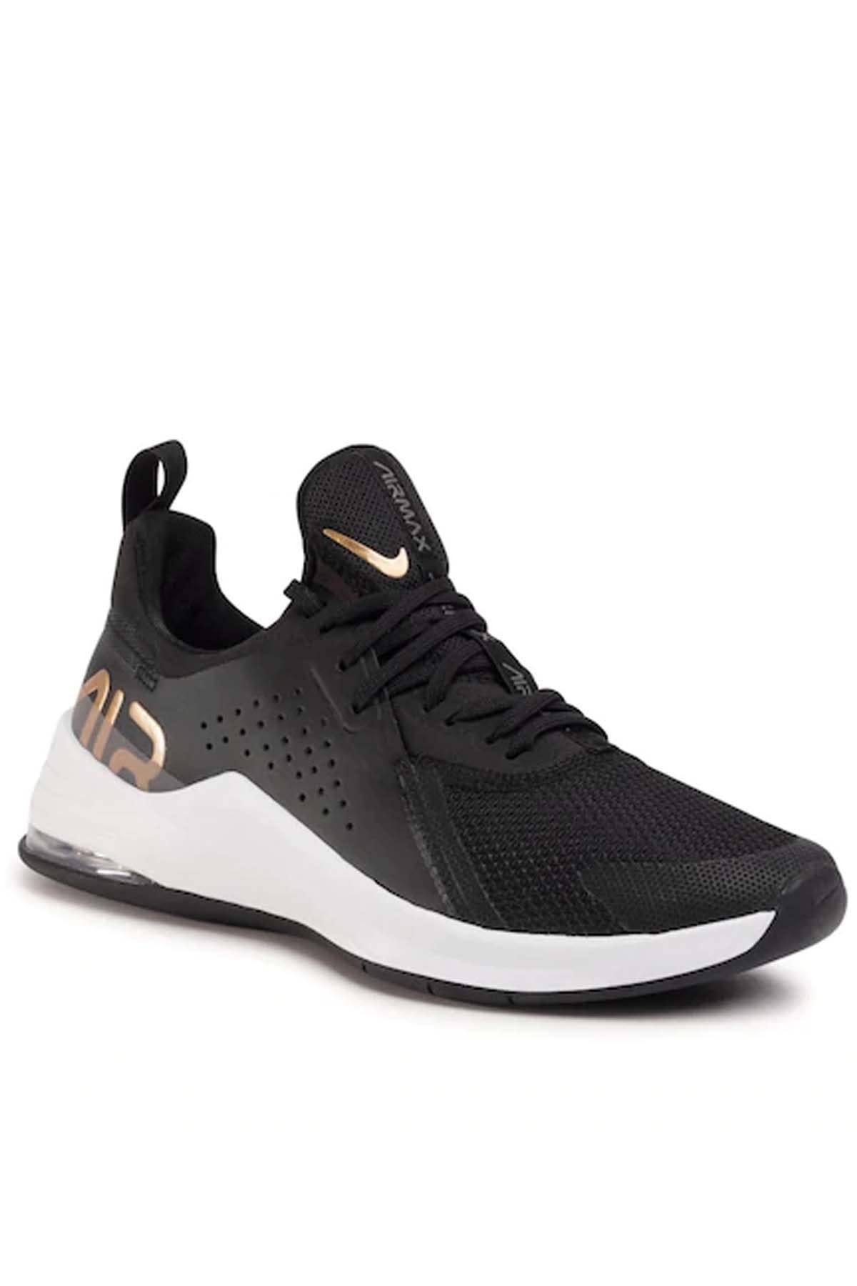 Nike Women's Air Max Bella Tr 3 Sneaker, Black/Metallic Gold-flat Pewter-white, 5.5