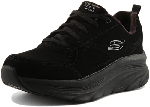 Skechers womens D'lux Walker Sneaker, Bbkblack Black, 9.5 US