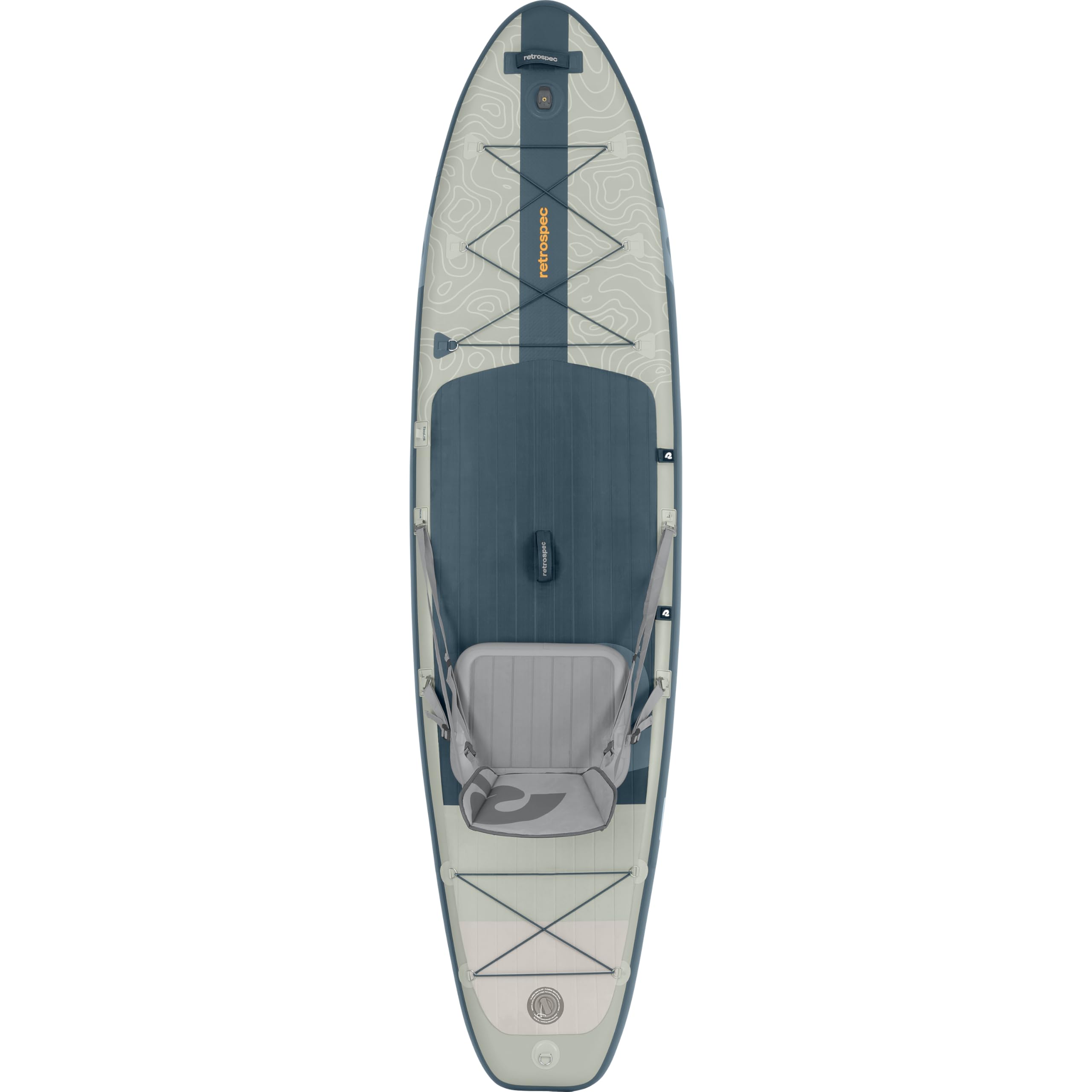 Retrospec Weekender Plus 10' Inflatable Stand Up Paddleboard Double Layer PVC iSUP Bundle w/Carrying case, 3 Piece Adjustable Aluminum Paddle, 3 Removable fins, Pump, and Cell Phone case