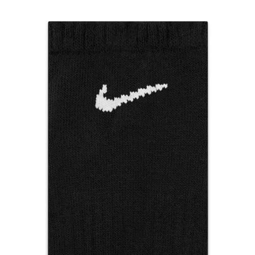 Nike Everyday Cushion No Show Socks, Unisex Nike Socks, Black/White, M (Pack of 6 Pairs of Socks)