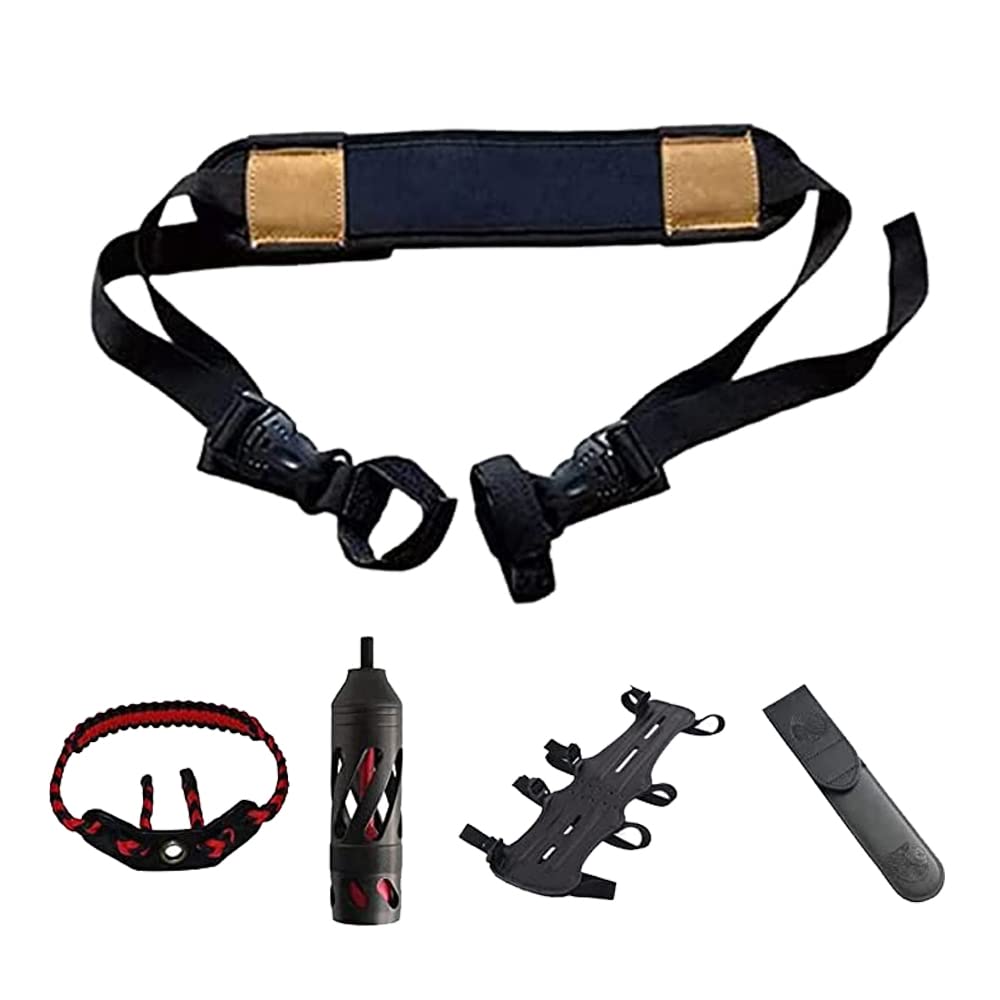 TOPARCHERY Bow accessories are purchased in combination, including a bow strap, bow hanger, recurve bow shock absorber, and handguards