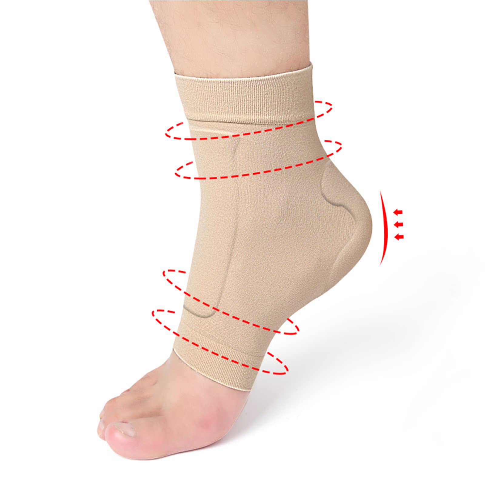 TUYUU Roller Skate Socks,Padded Skate Sock Ankle Protector Elastic Gel Pad Sleeve for Skate Bite Skating, Ice Hockey, Roller, Ski, Hiking & Boots.Roller Skate Accessories,Ankle Protector & Cushion