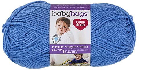 Red Heart Baby Hugs Medium Yarn, E404, 4.5 Oz, Bluie 3-Pack